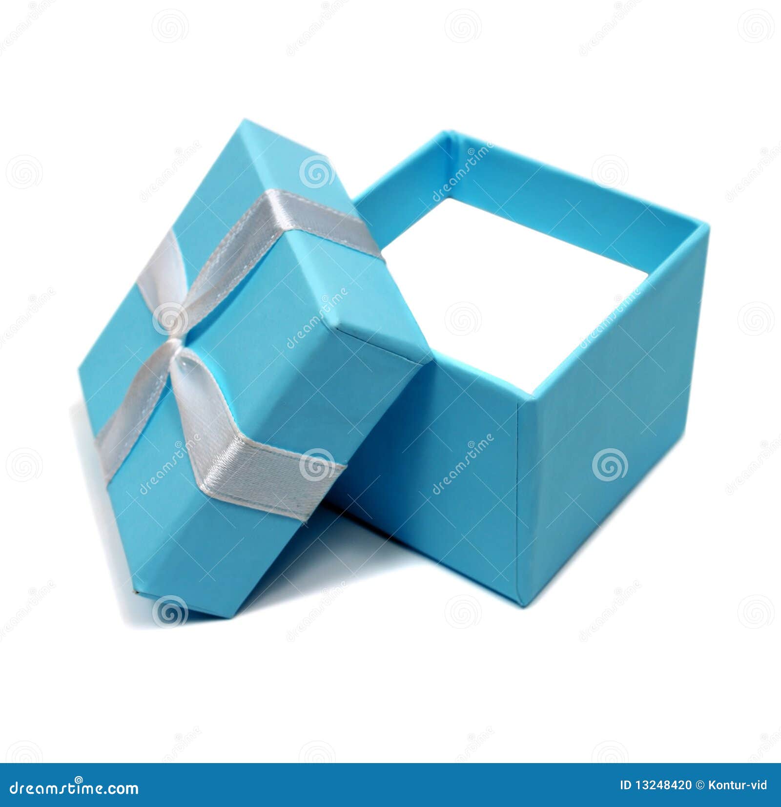 Open Present Box Blue