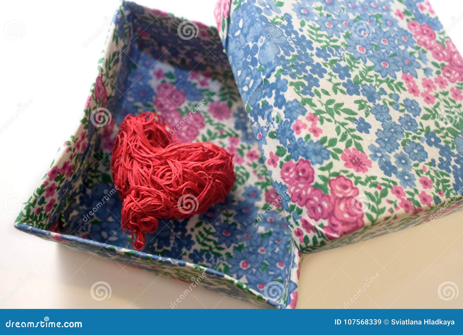 Open Box with a Heart Inside Stock Image - Image of passion, floral ...