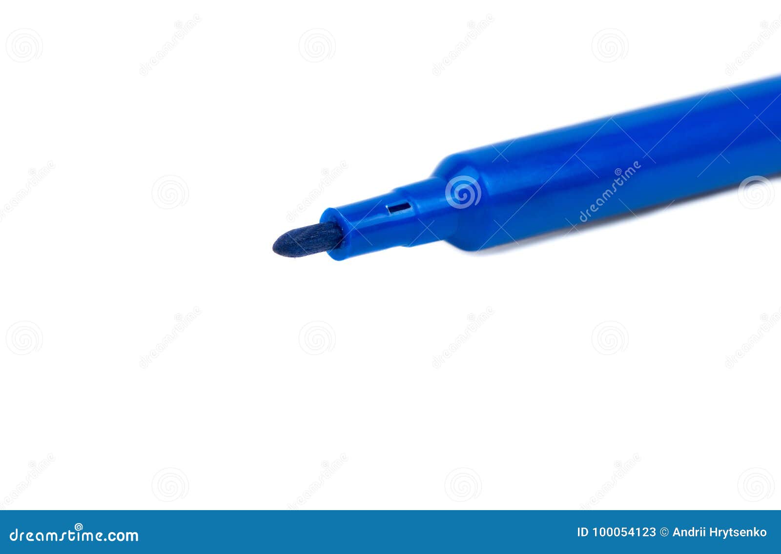 Blue felt pen stock image. Image of fine, color, draw - 100054123