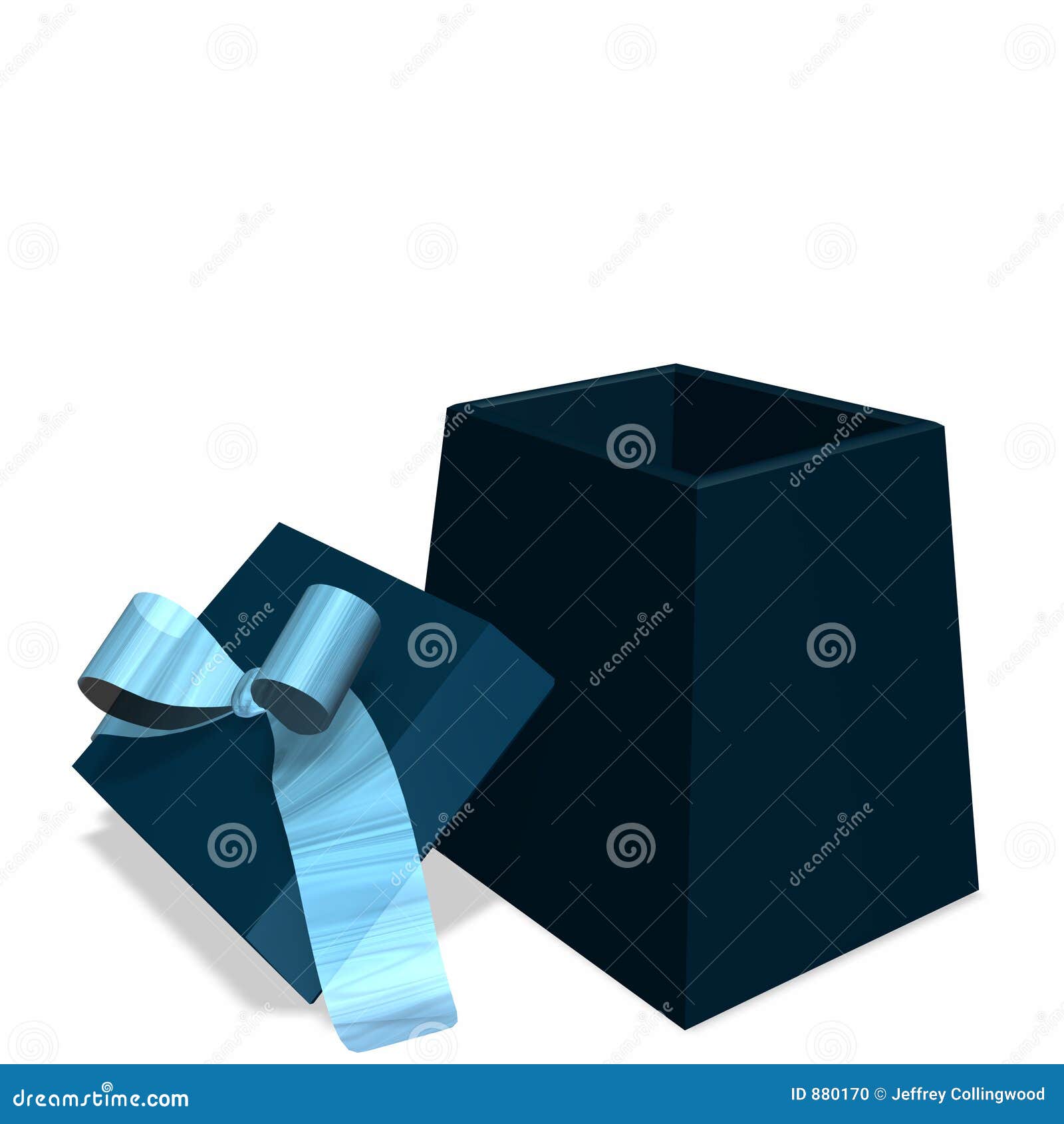 Open Blue Gift Box stock illustration. Illustration of giving - 880170