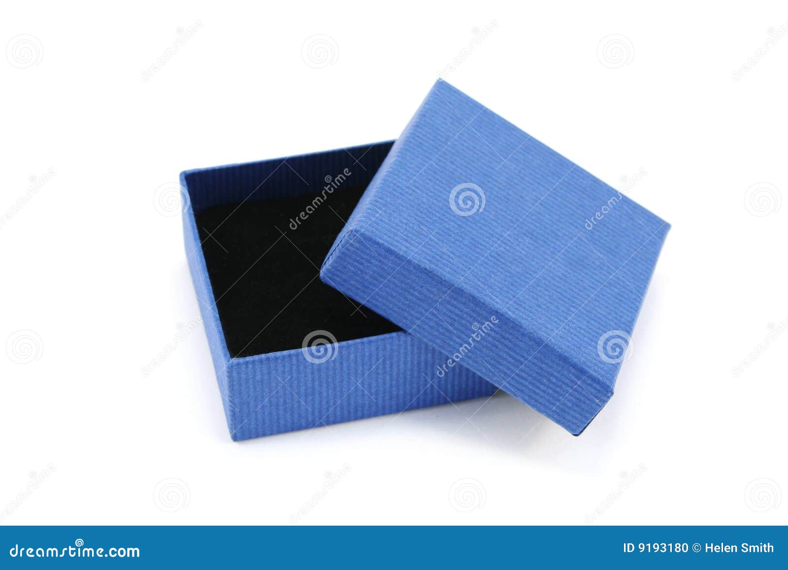 Open Blue Gift Box stock photo. Image of valentine, present - 9193180