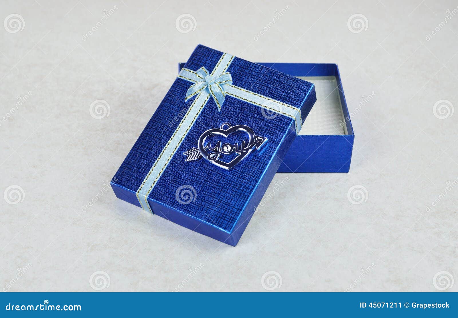 Open blue gift box stock image. Image of anniversary - 45071211