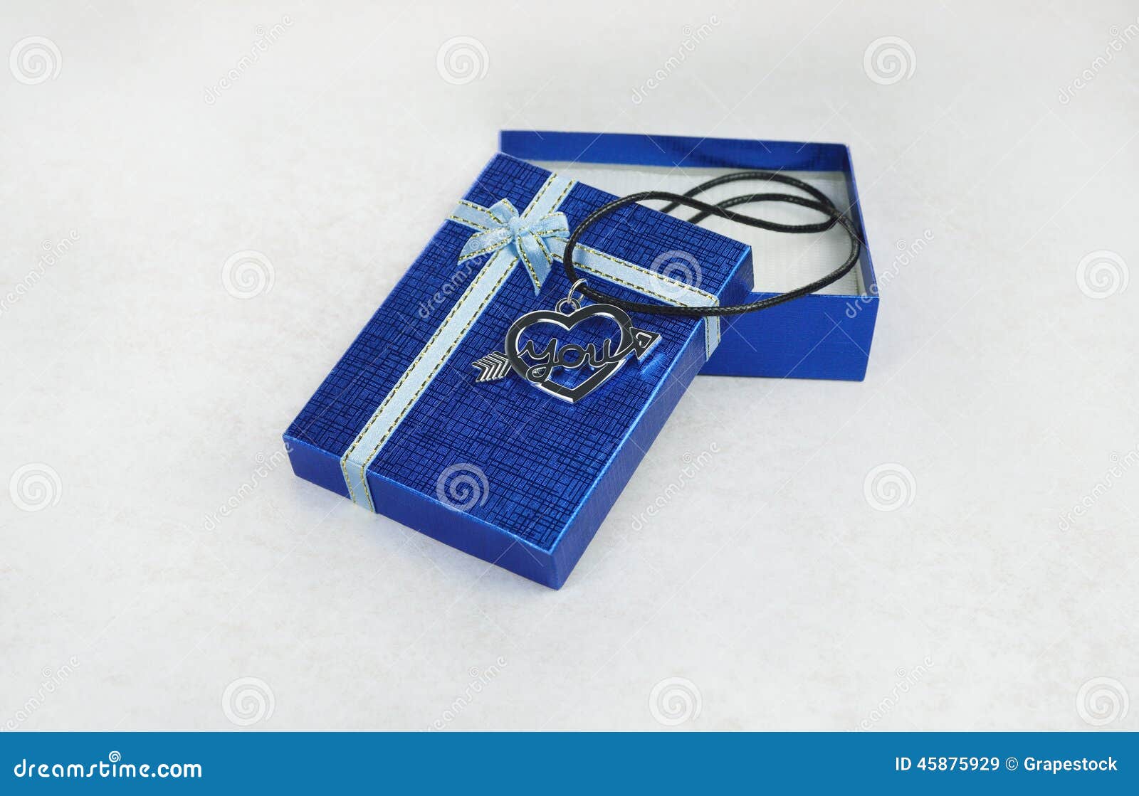 Open blue gift box stock image. Image of elegance, birthday - 45875929