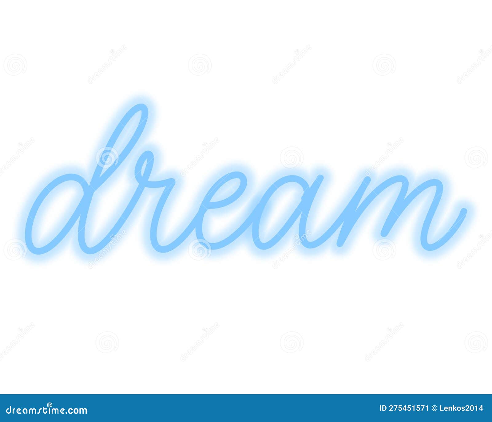 Open - Blue Neon Sign. Hand Written Calligraphic Word. Glowing Cursive ...