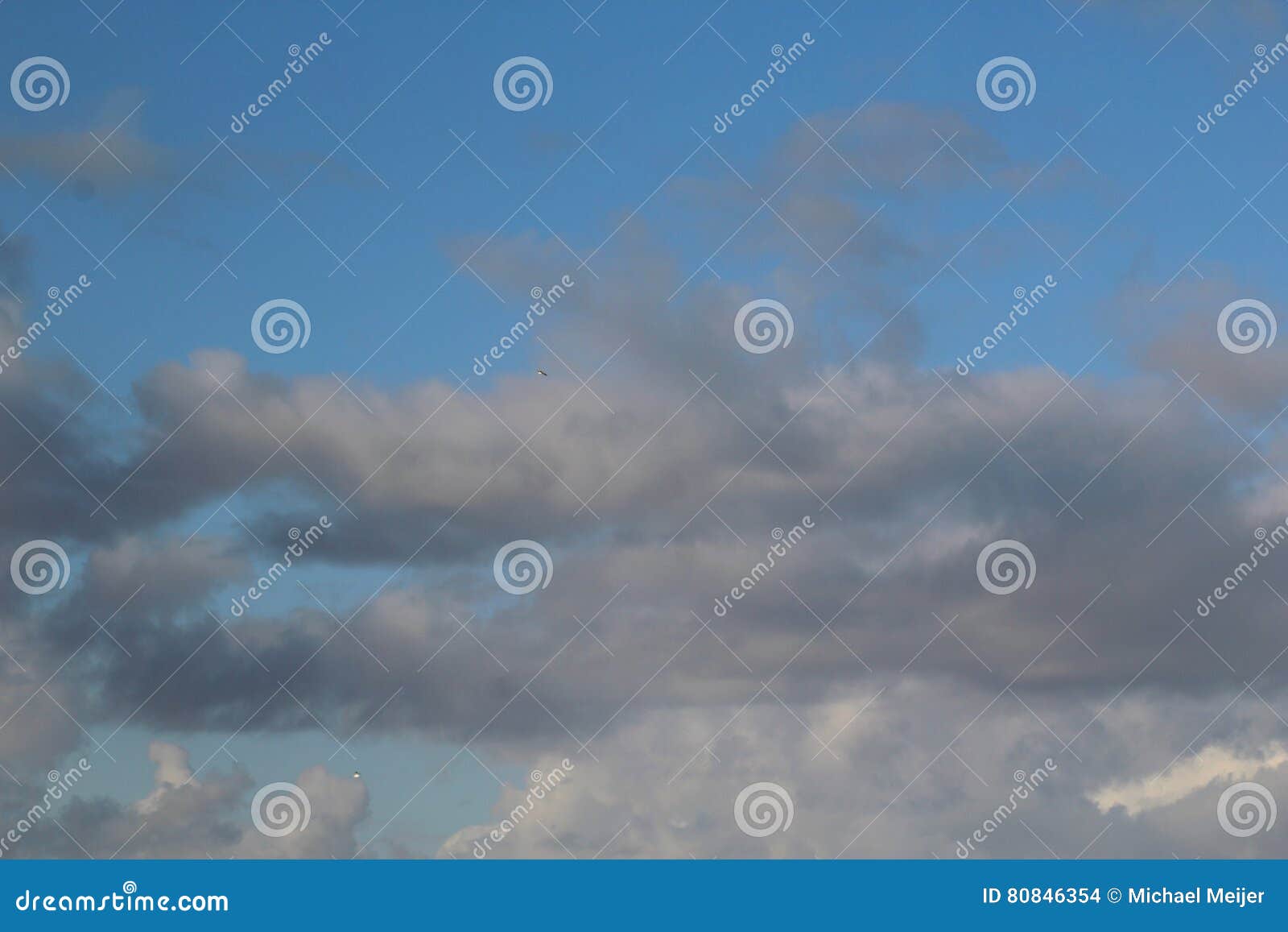Open Blue Sky with Gray Clouds Stock Photo - Image of beautiful ...