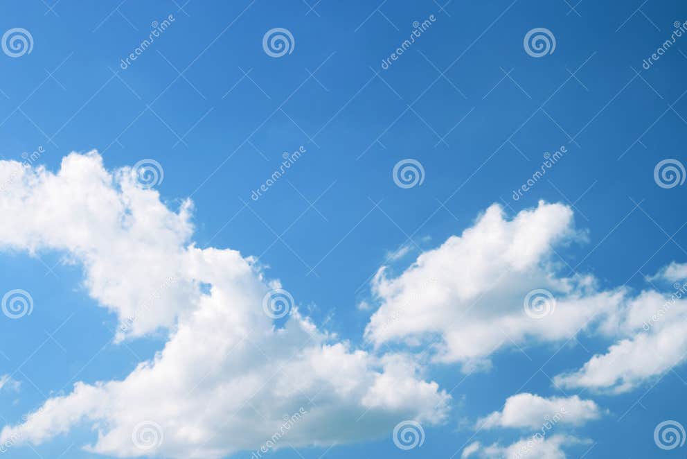 Open Blue Sky and White Clouds Stock Image - Image of blue, cloudscape ...
