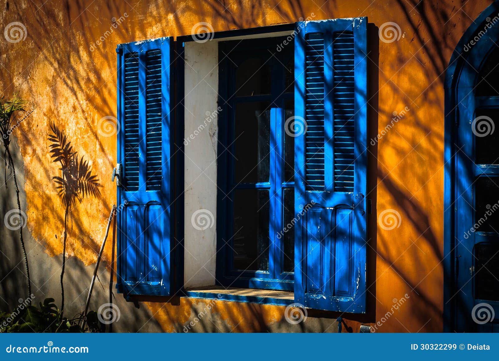 Open blue window stock image. Image of glass, outdoor - 30322299