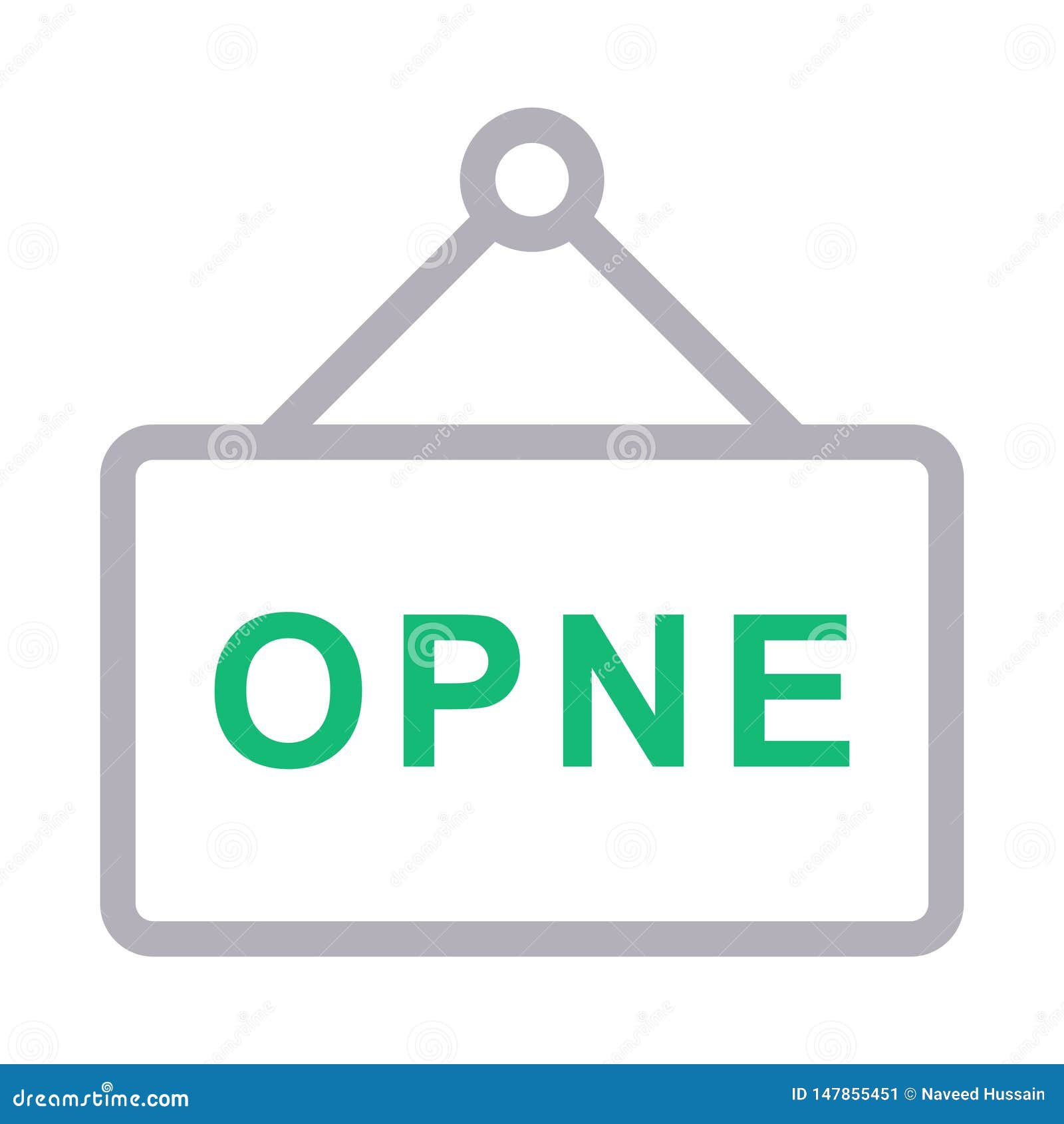 Open Board Thin Color Line Vector Icon Stock Illustration ...