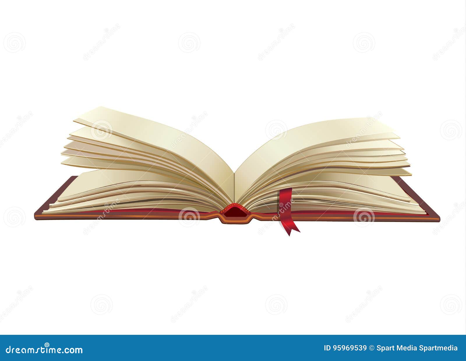 Open Boek vector illustratie. Illustration of moeilijk - 95969539