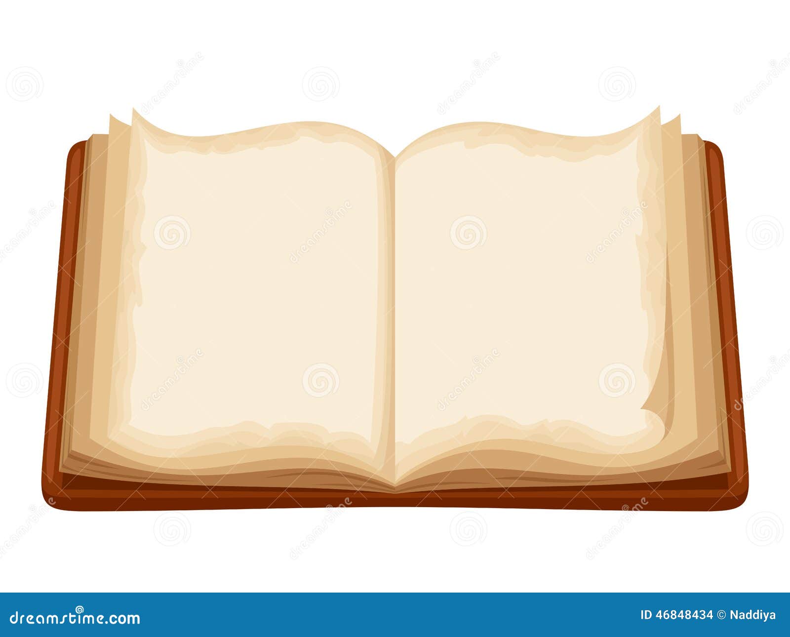 Open Boek Vector Illustratie Vector Illustratie - Illustration of leren ...