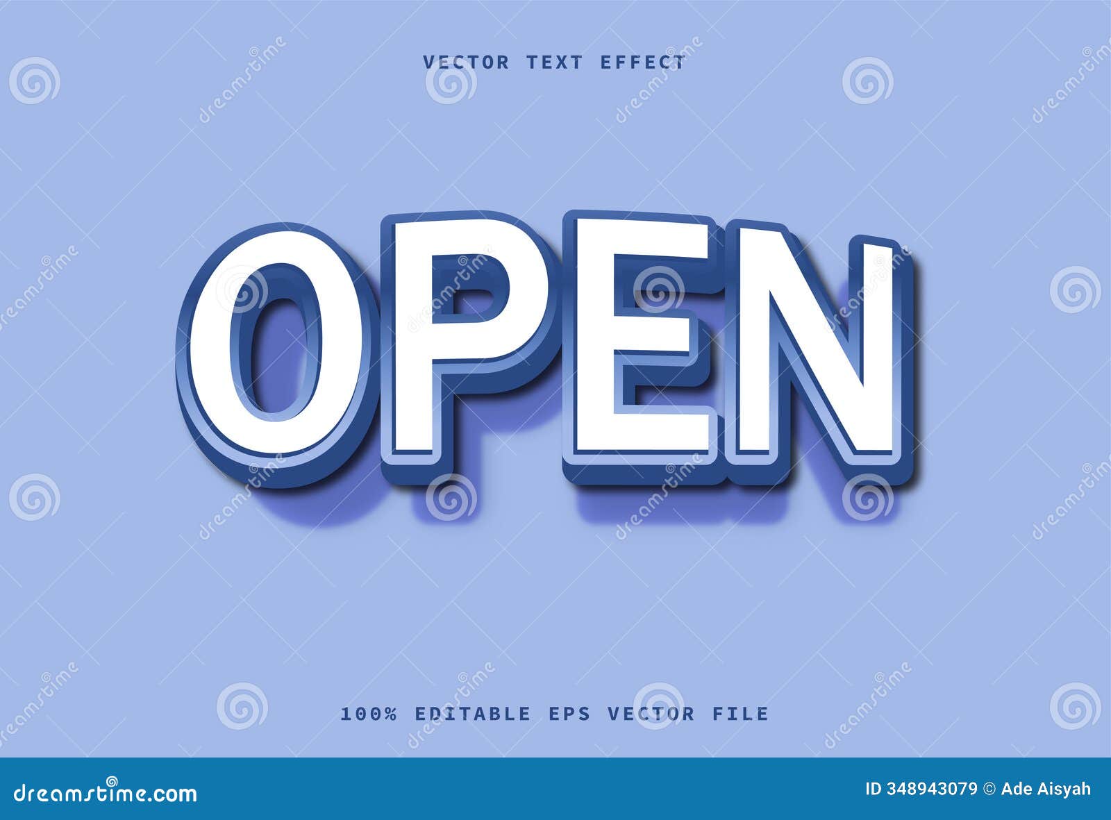 Open Bold Text Effect Editable Modern Lettering Typography Font Style ...