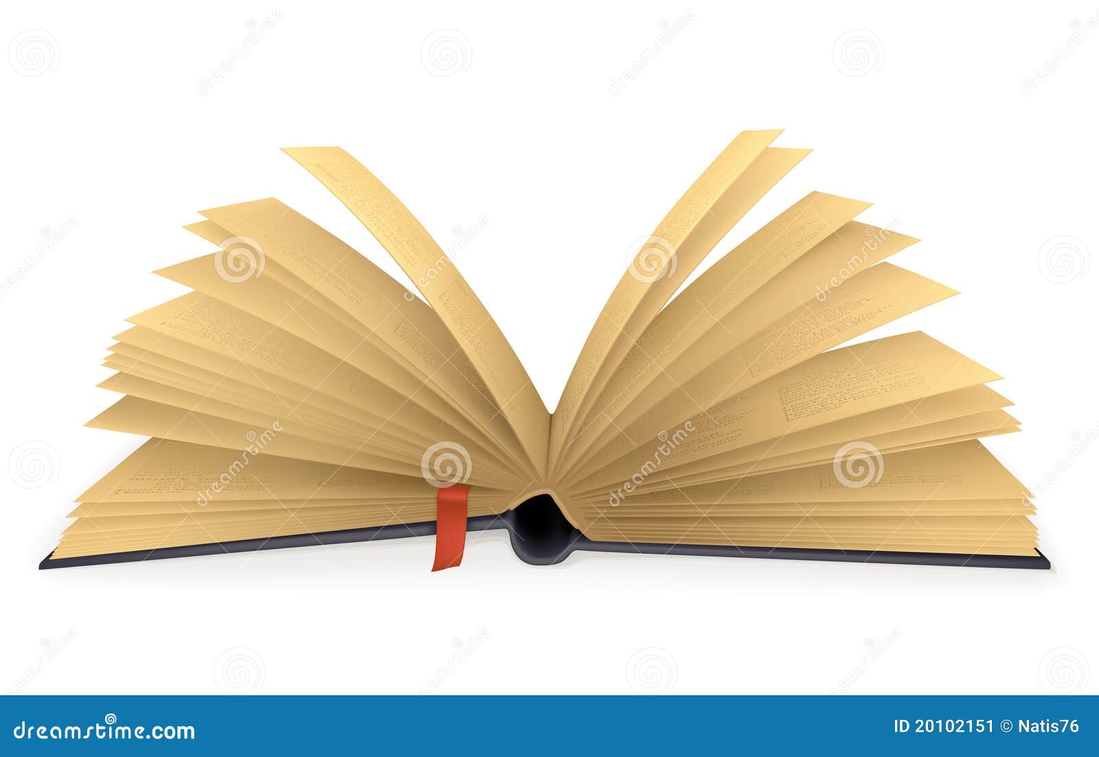 Open book stock vector. Illustration of note, open, black - 20102151