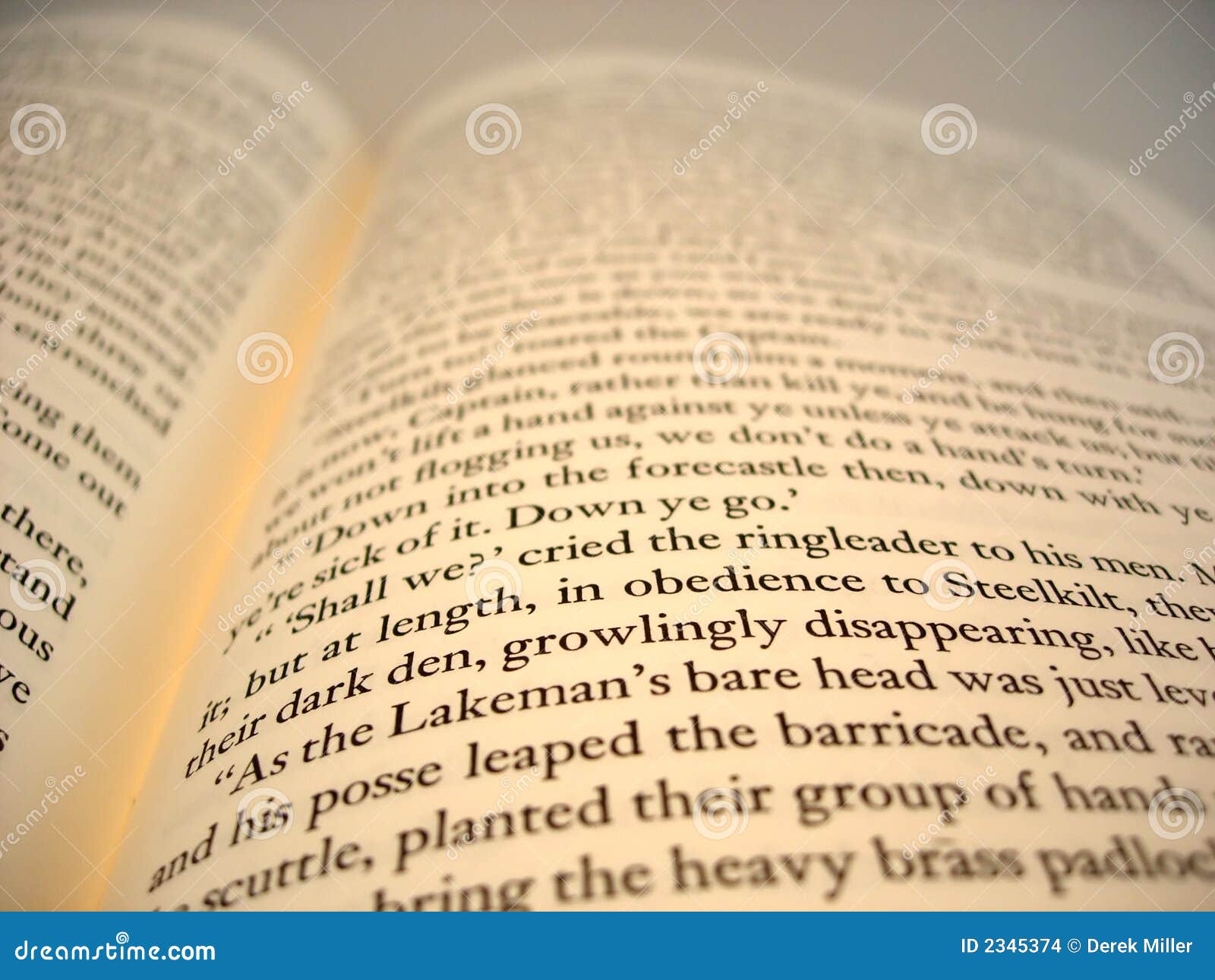 Open Book With Words