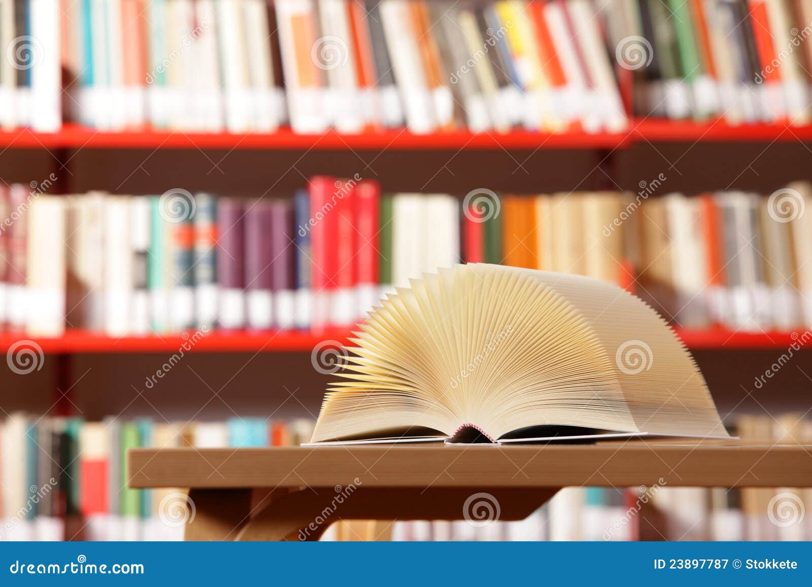 Open book stock image. Image of bookstore, study, shelf - 23897787