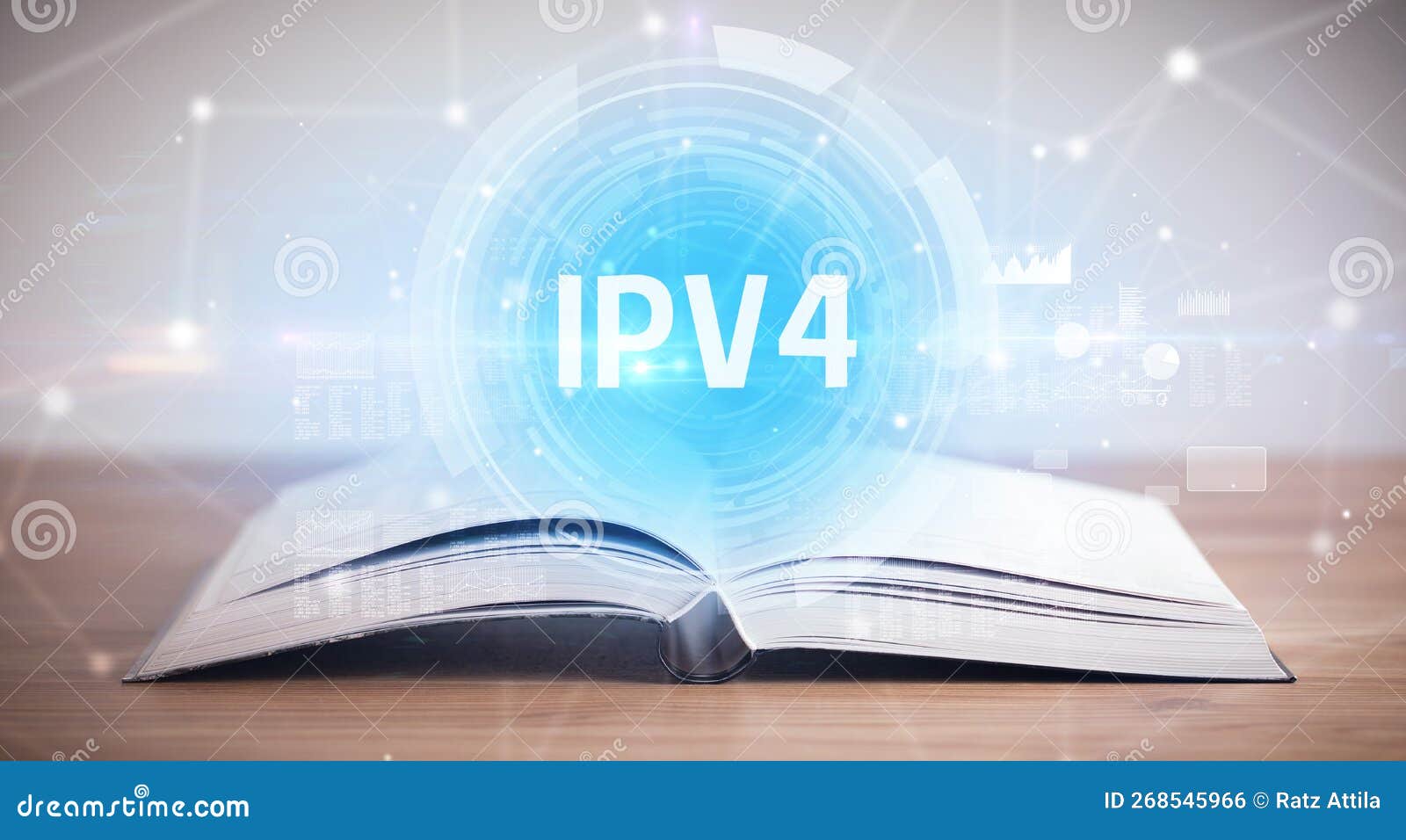 Open Book with Abbreviation Concept Stock Photo - Image of secure ...