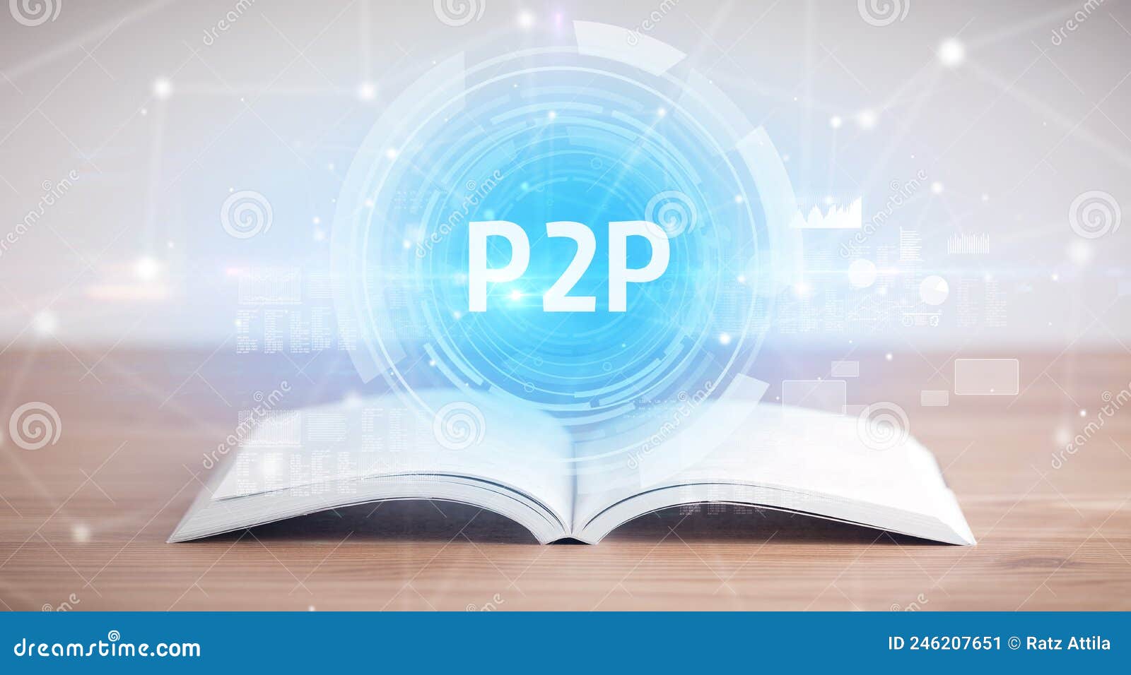 Open Book with Abbreviation Concept Stock Illustration - Illustration ...