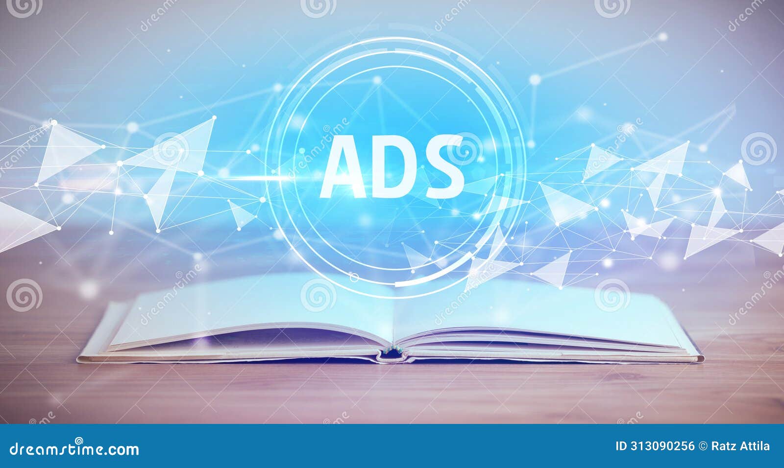 Open Book with Abbreviation Stock Photo - Image of help, editor: 313090256