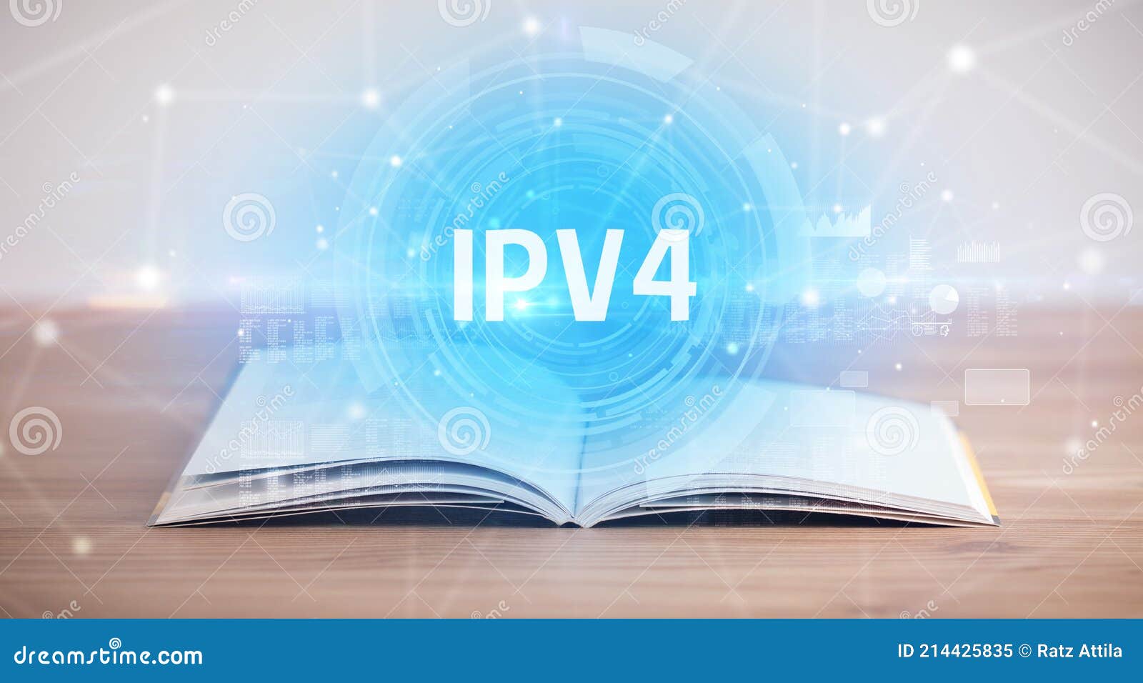 Open Book with Abbreviation Stock Image - Image of online, business ...