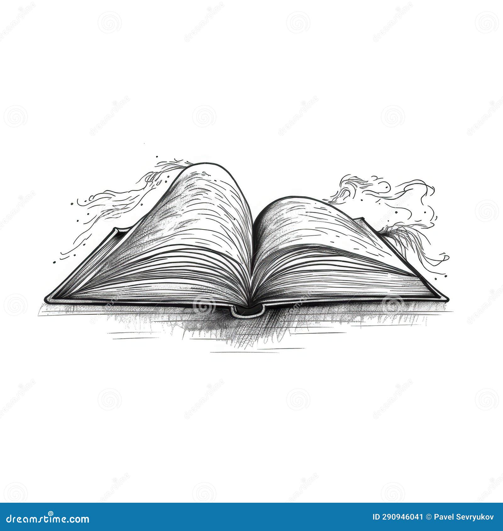 Open book ai generated stock image. Image of study, line - 290946041