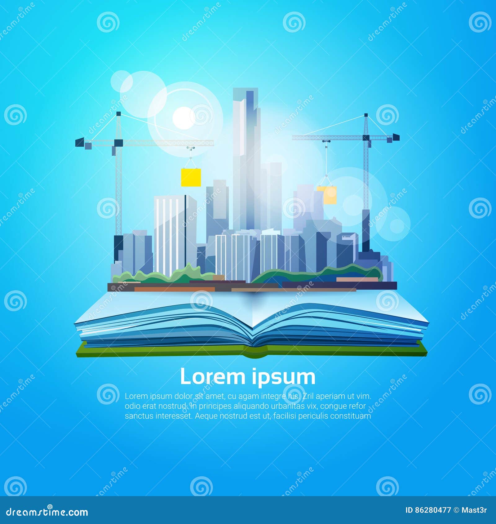 Open Geography Book With Afrika's Map, Magnifying Glass, Pocket Watch ...