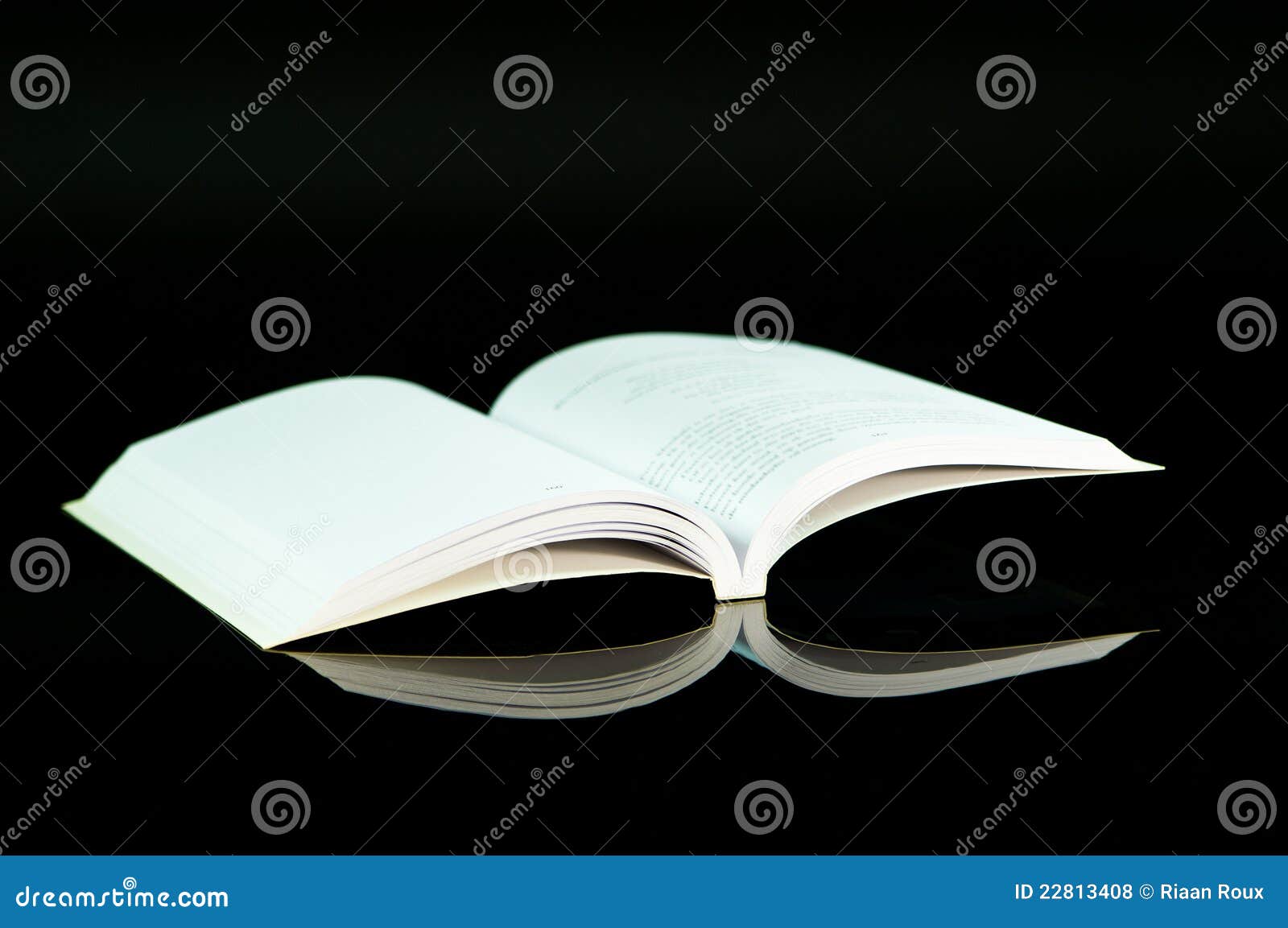 Open Book on Black stock photo. Image of text, media - 22813408