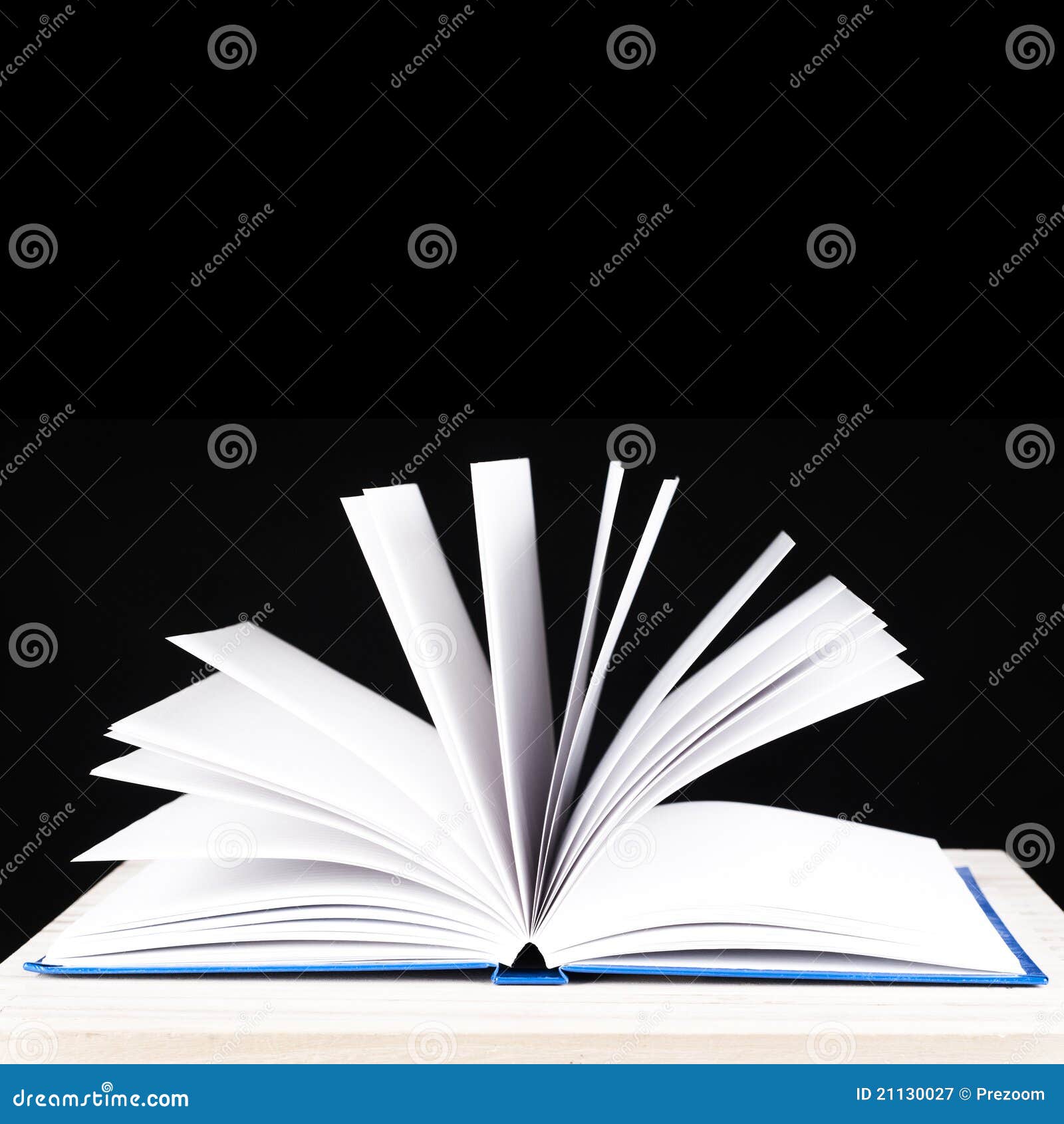 Open Book On A Black Background Stock Image - Image of bookshelf ...
