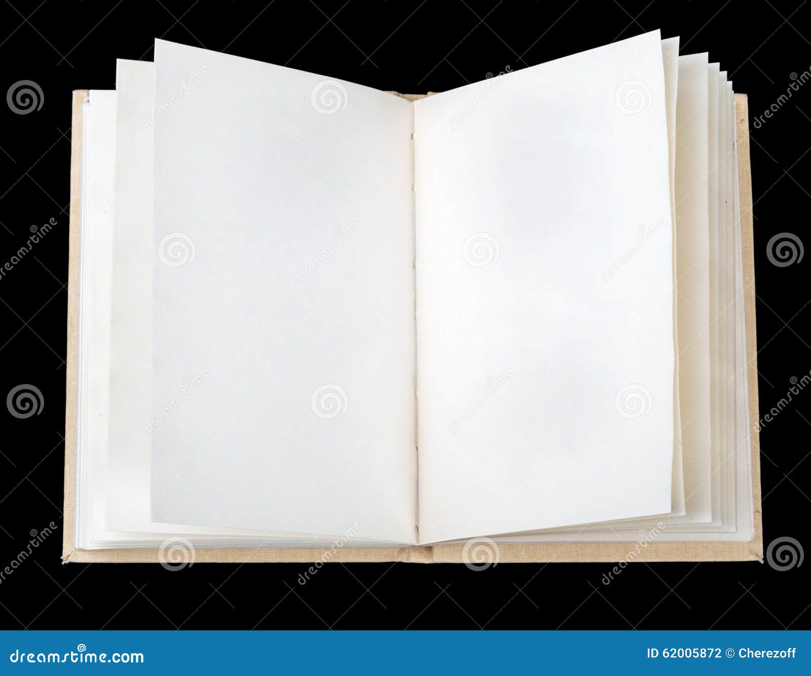 Open Book with Blank Leaves Stock Photo - Image of book, literature ...
