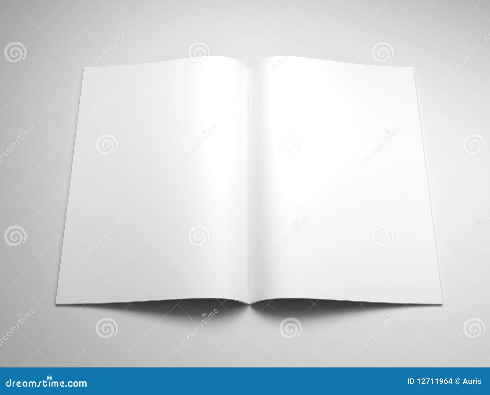 Open book with blank pages stock illustration. Illustration of ...