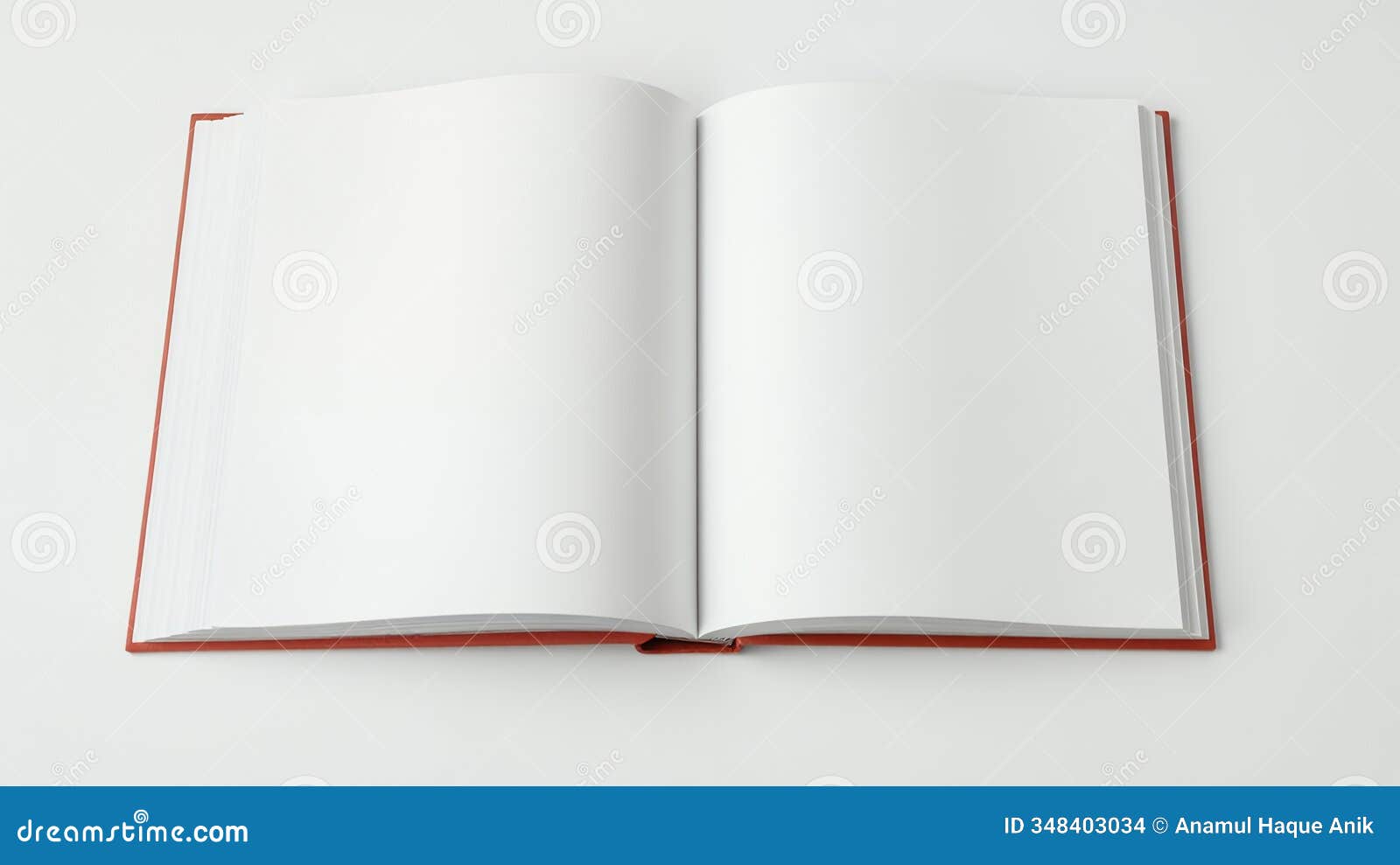 Open Book with Blank Pages Ready for Writing Stock Illustration ...