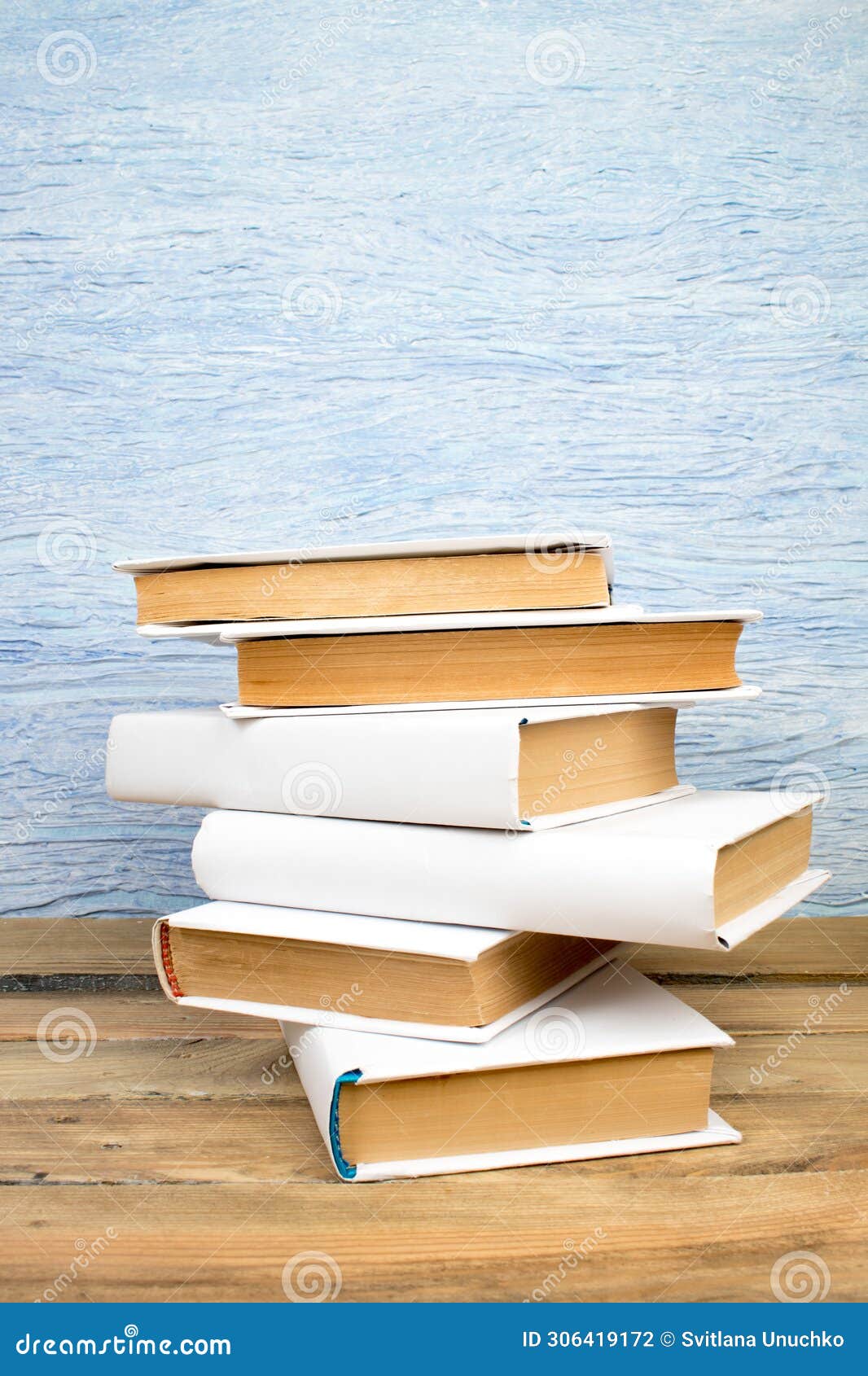 Open Book, Books on the Blue Background. Back To School. Education ...