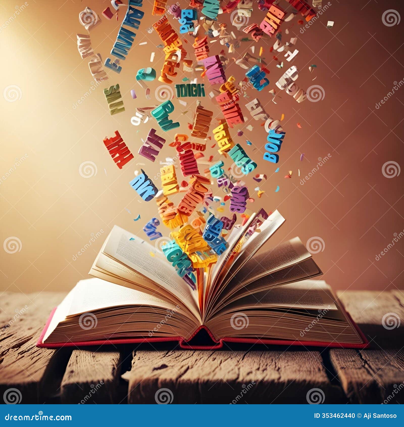 Open Book and Books are a Source of Knowledge Stock Illustration ...