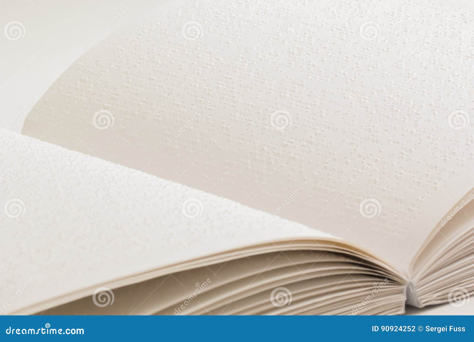 An Open Book with Braille for Blind People. Stock Photo - Image of ...