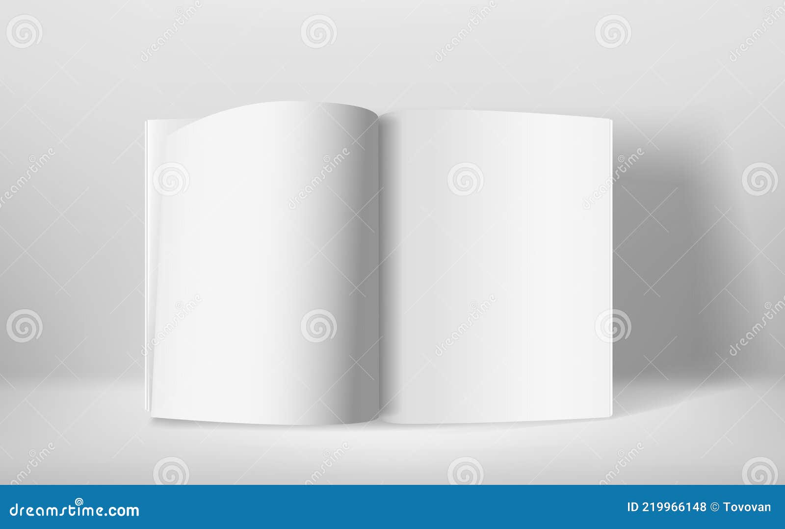 Open Book in Bright Interior Mockup Stock Vector - Illustration of ...