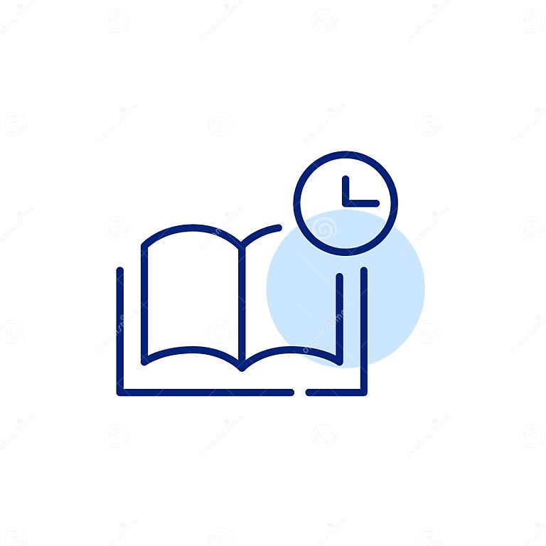 Open Book and Clock. Study Sessions, Time Dedicated To Learning ...