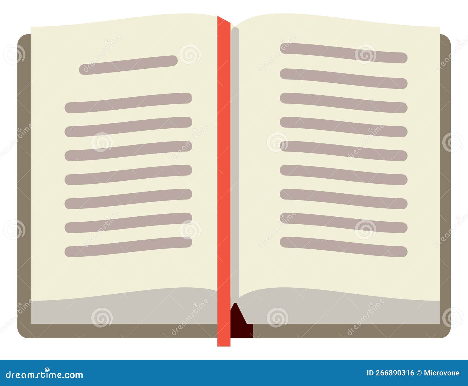 Open Book Color Icon. Library Symbol Stock Vector - Illustration of ...