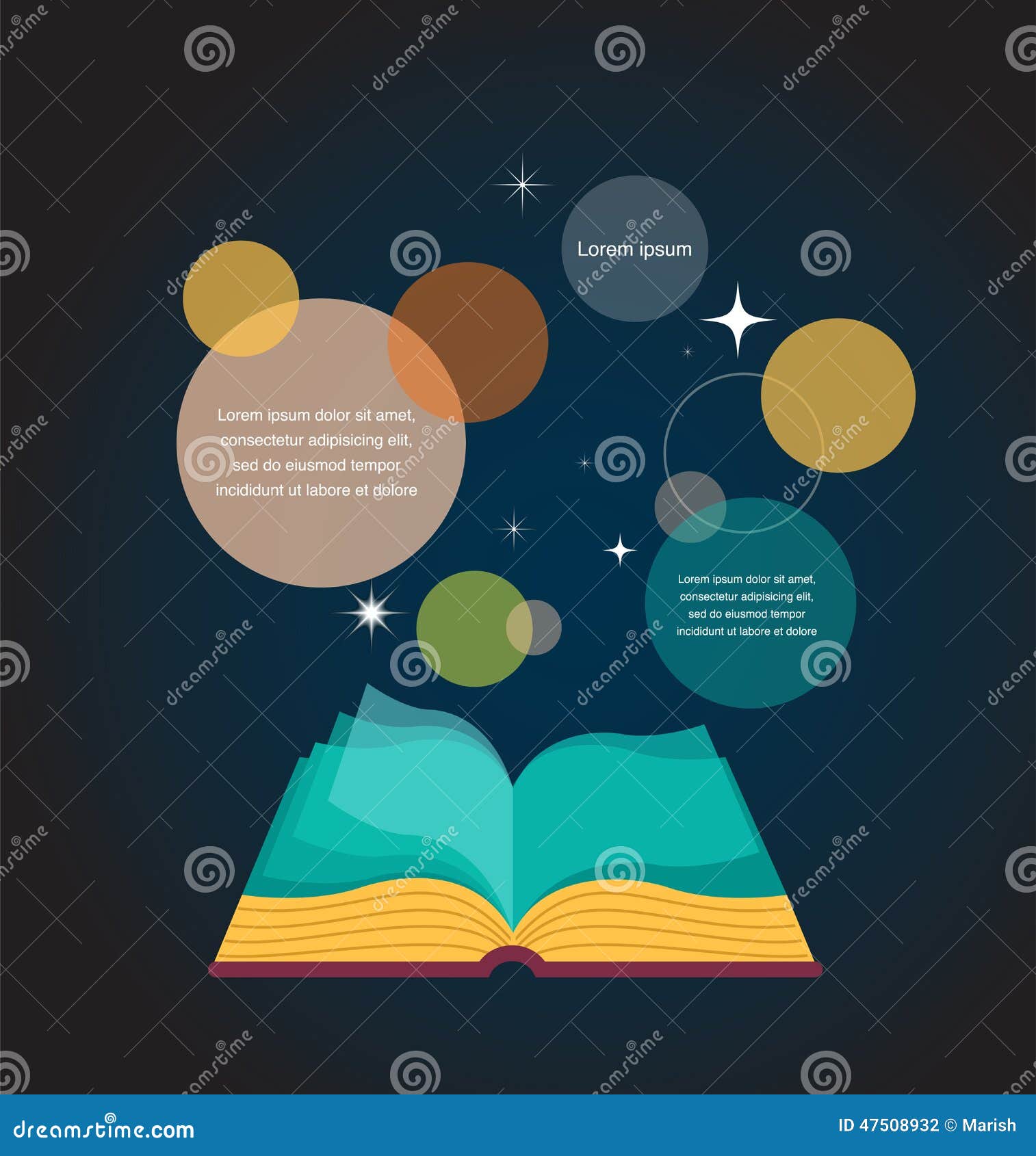 Open book concept design stock vector. Illustration of retro - 47508932
