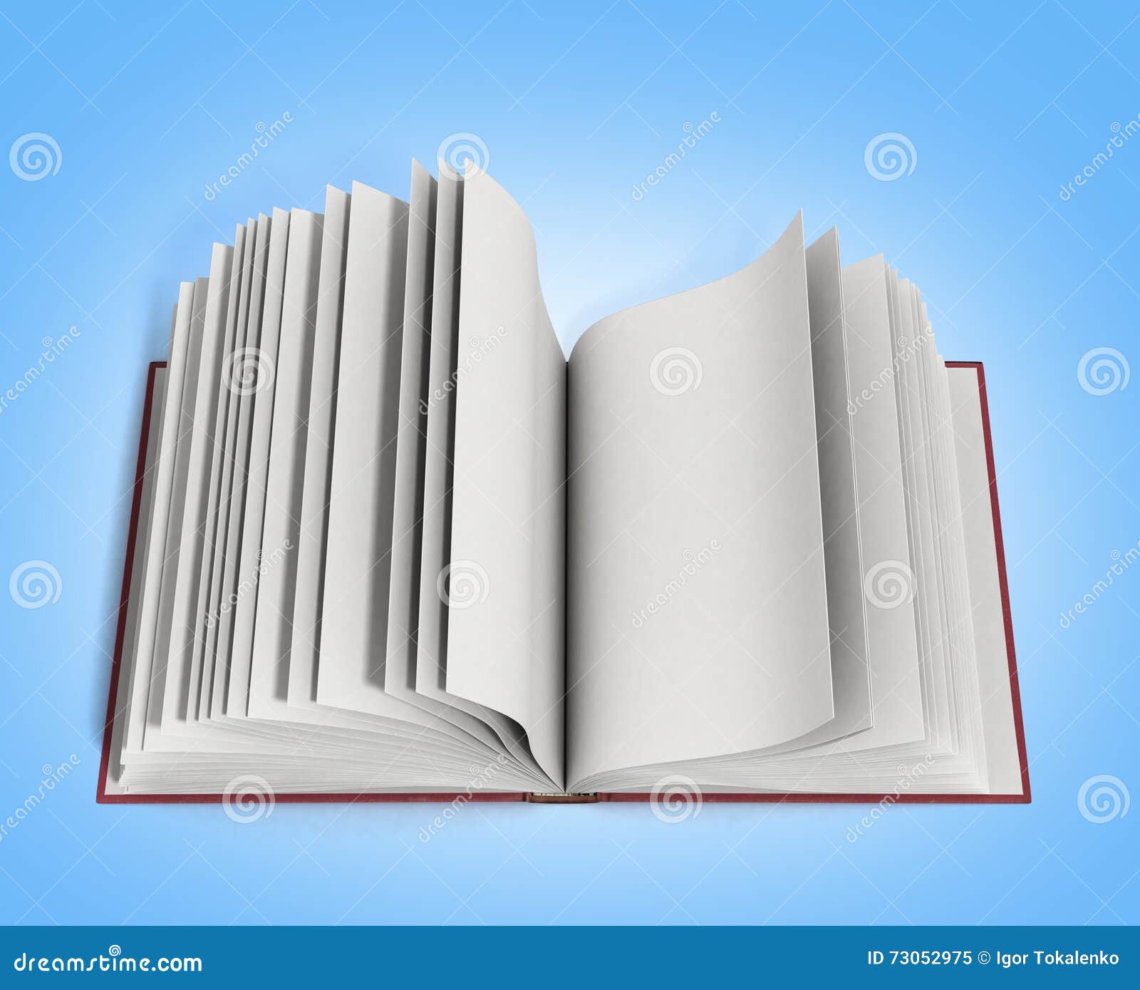 Open Book 3d Render on Gradient Background Stock Illustration ...