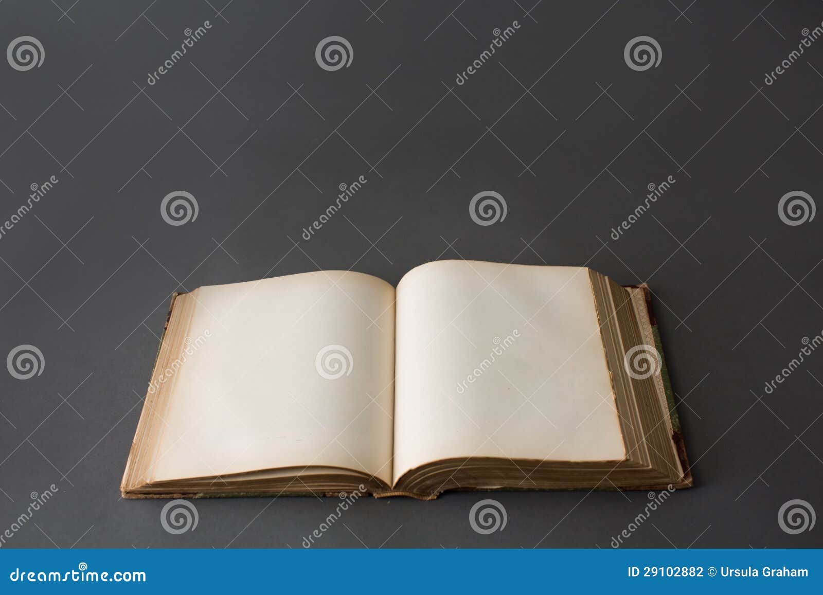 Open Book on Dark Gray Backdrop Stock Photo - Image of book, aged: 29102882