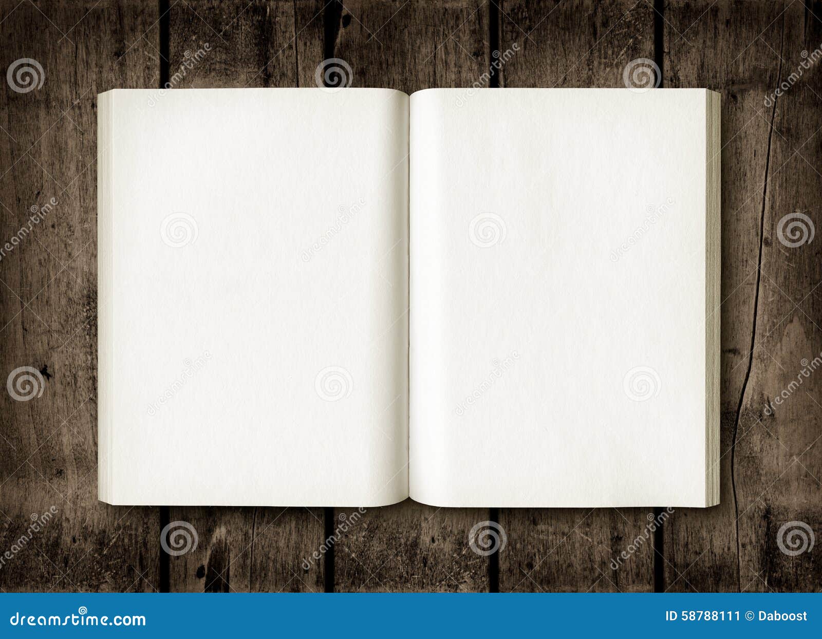Open Book on a Dark Wood Table Stock Image - Image of rustic, school ...