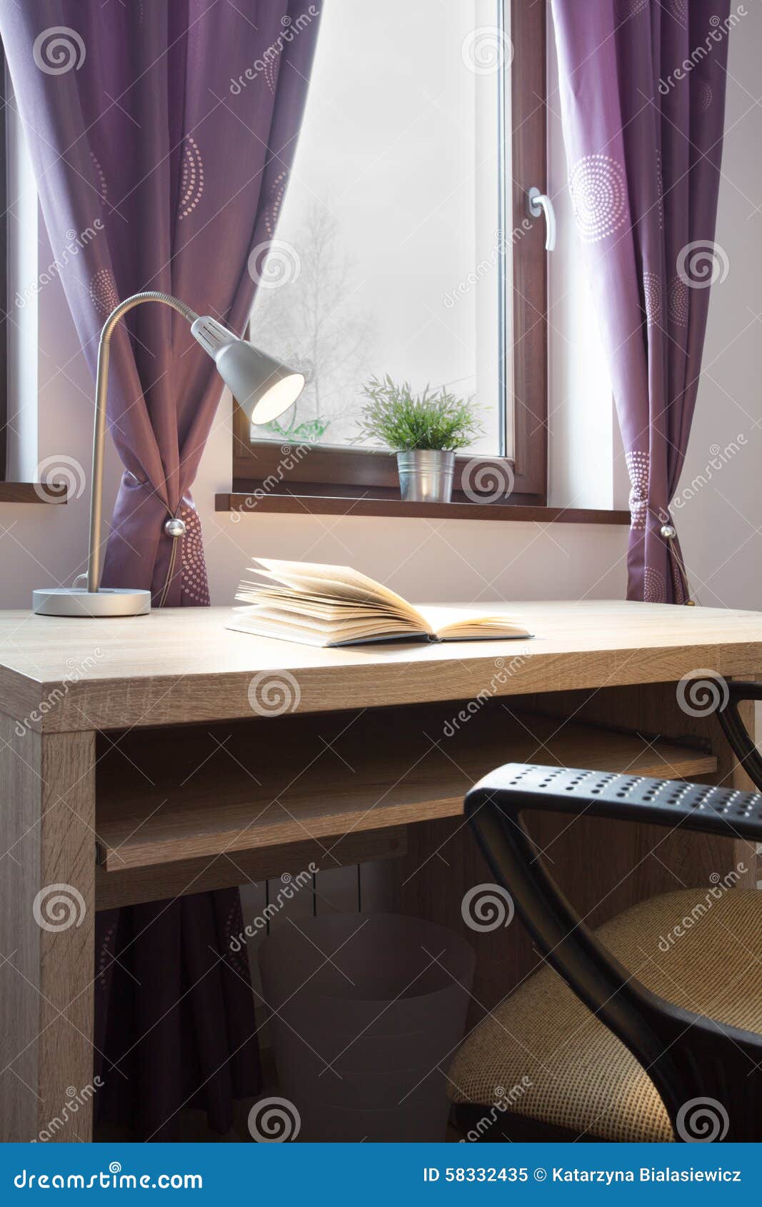 Open book on the desk stock image. Image of cozy, education - 58332435