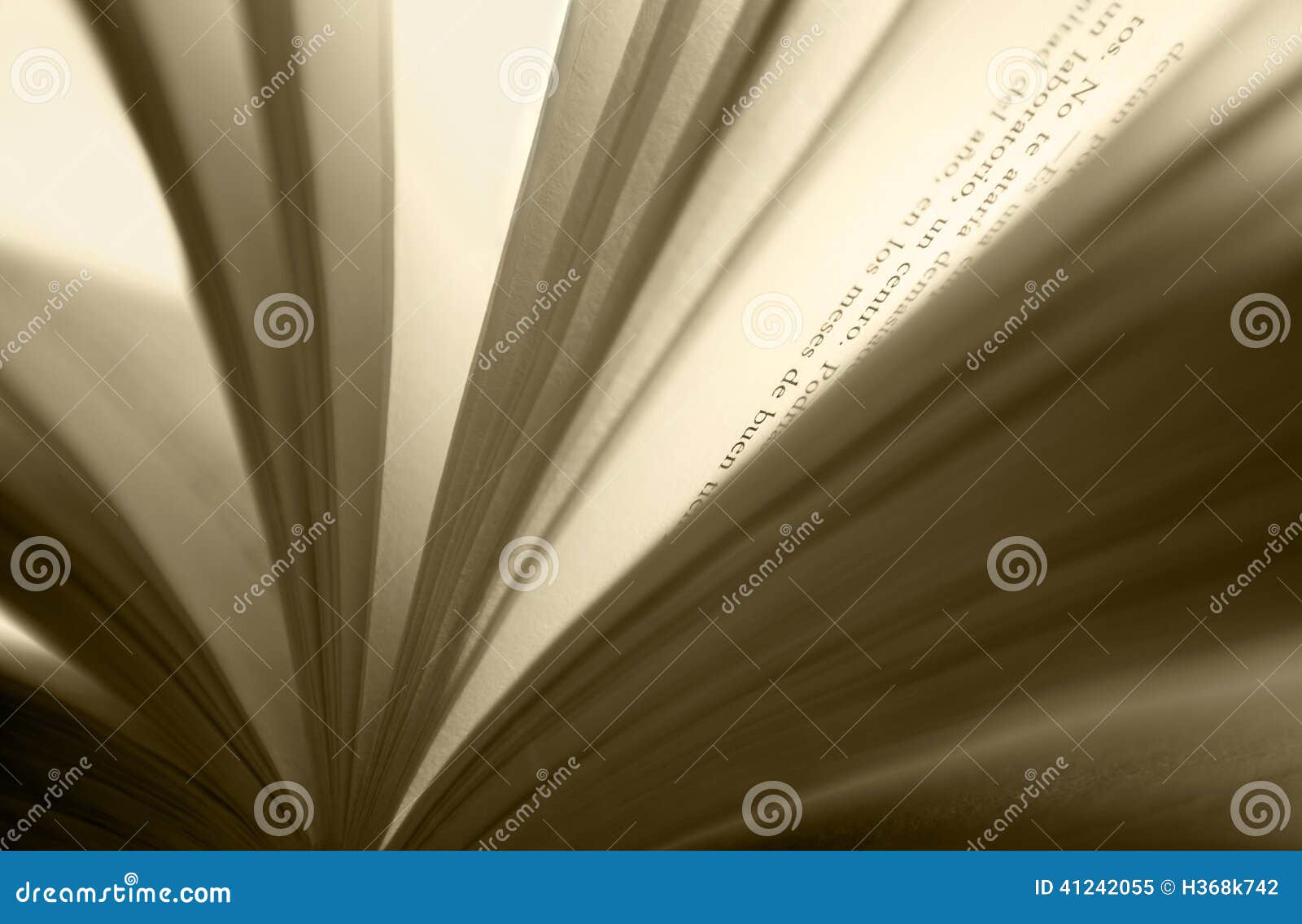 Open Book Detail in Sepia Tone Stock Image - Image of sheets, science ...