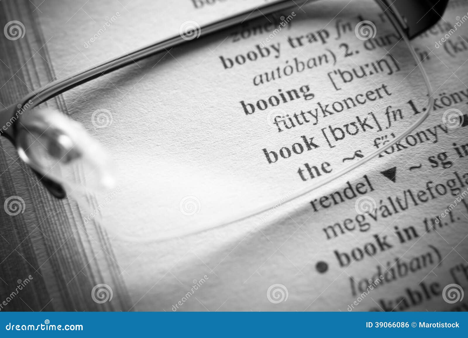 Open Book Dictionary Letters, Close Up Stock Photo - Image of learning ...