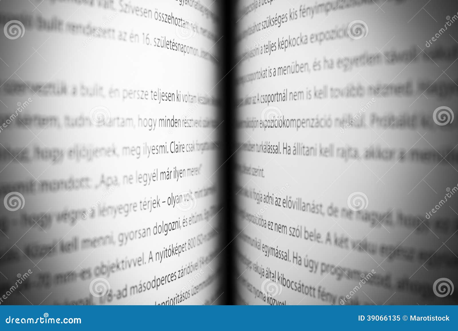 Open Book Dictionary Letters, Close Up Stock Image - Image of detail ...