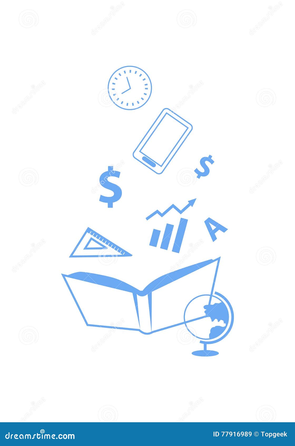 Man Learning Ability Concept Design Vector Illustration | CartoonDealer ...