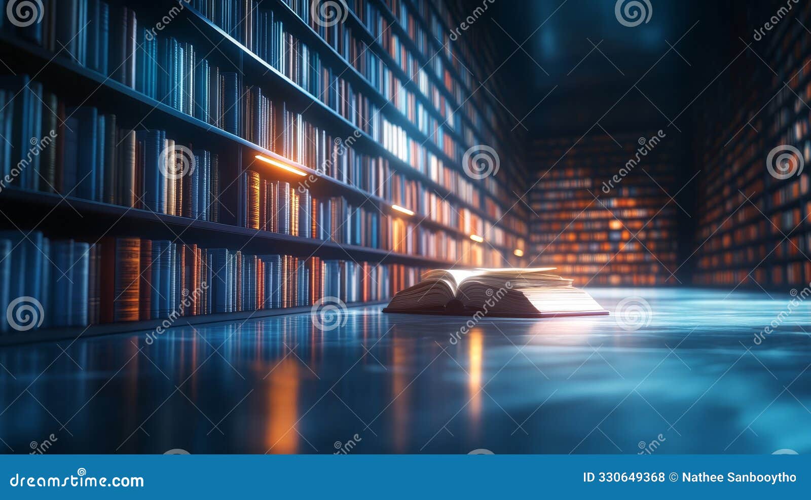 A Dimly Lit Library Featuring Ancient Maps On A Large Table And Wall ...