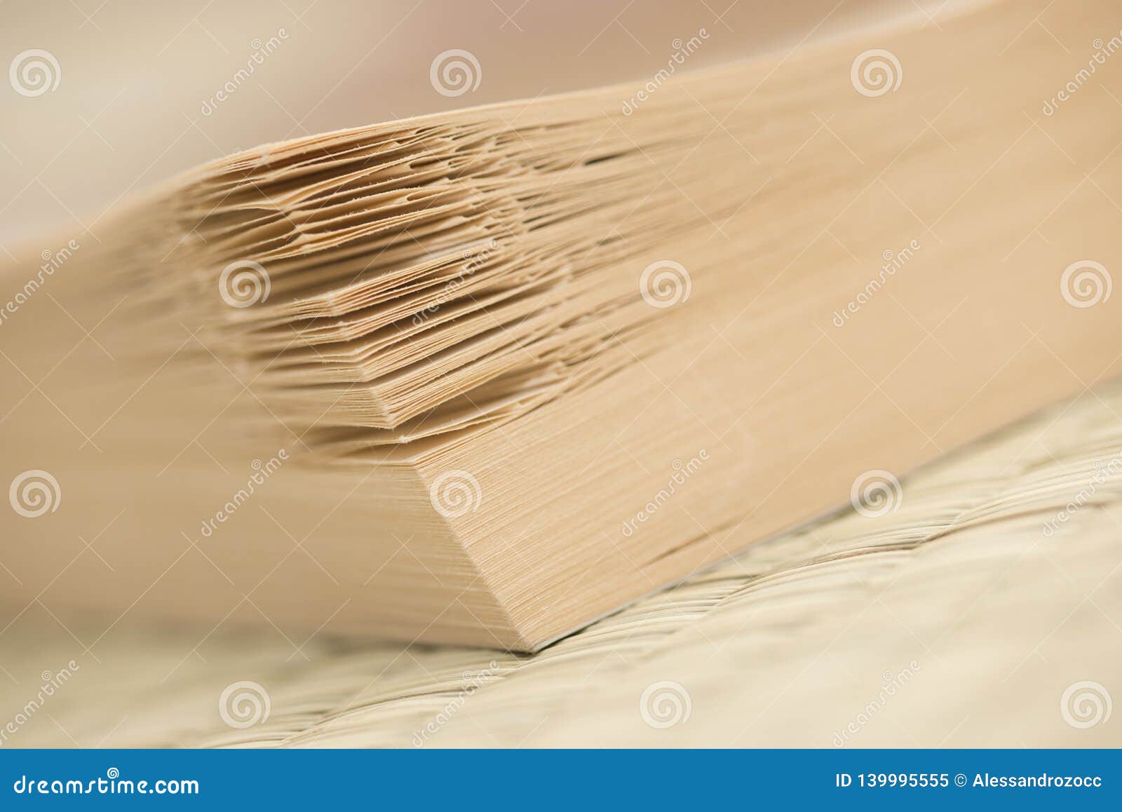 Open Book with Dog-ears Bookmarks Stock Image - Image of concept ...
