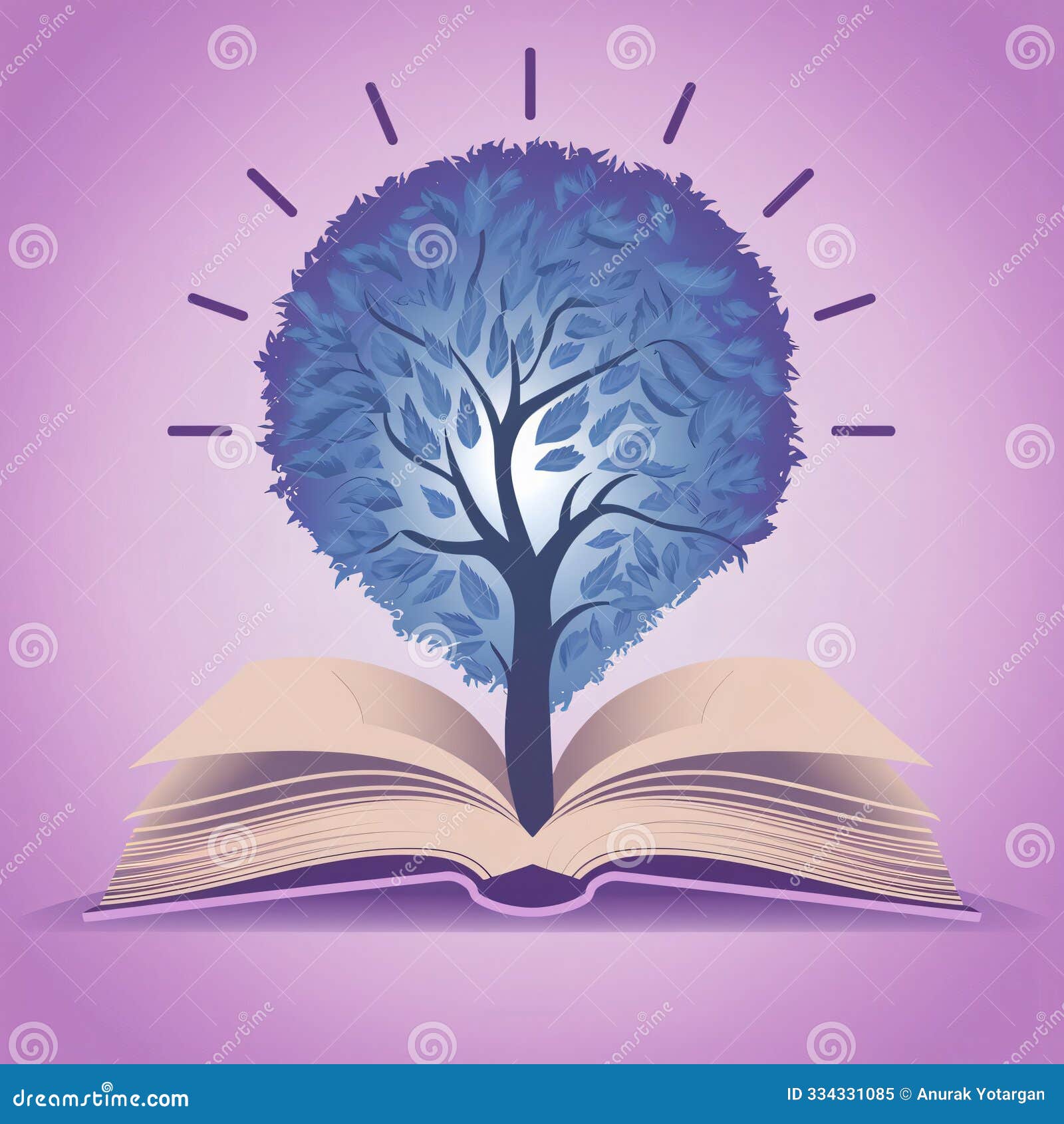 Open Book Education Illustration Stock Illustration - Illustration of ...