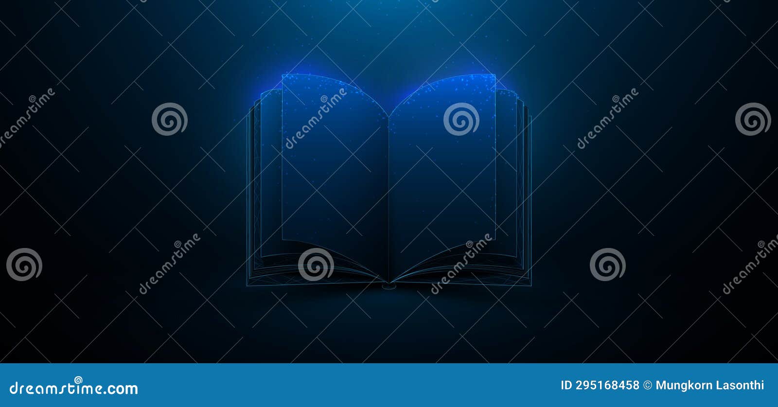 Open Book Education. Wireframe, Low Polygon, Lines, Starry, and Style ...