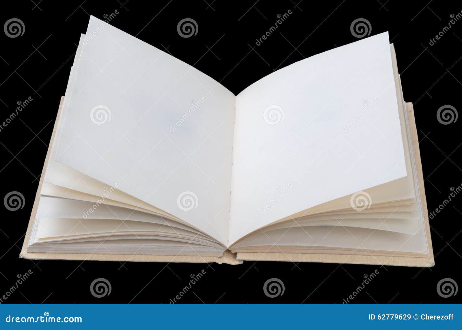 Open Book with Empty Leaves Stock Image - Image of open, blank: 62779629
