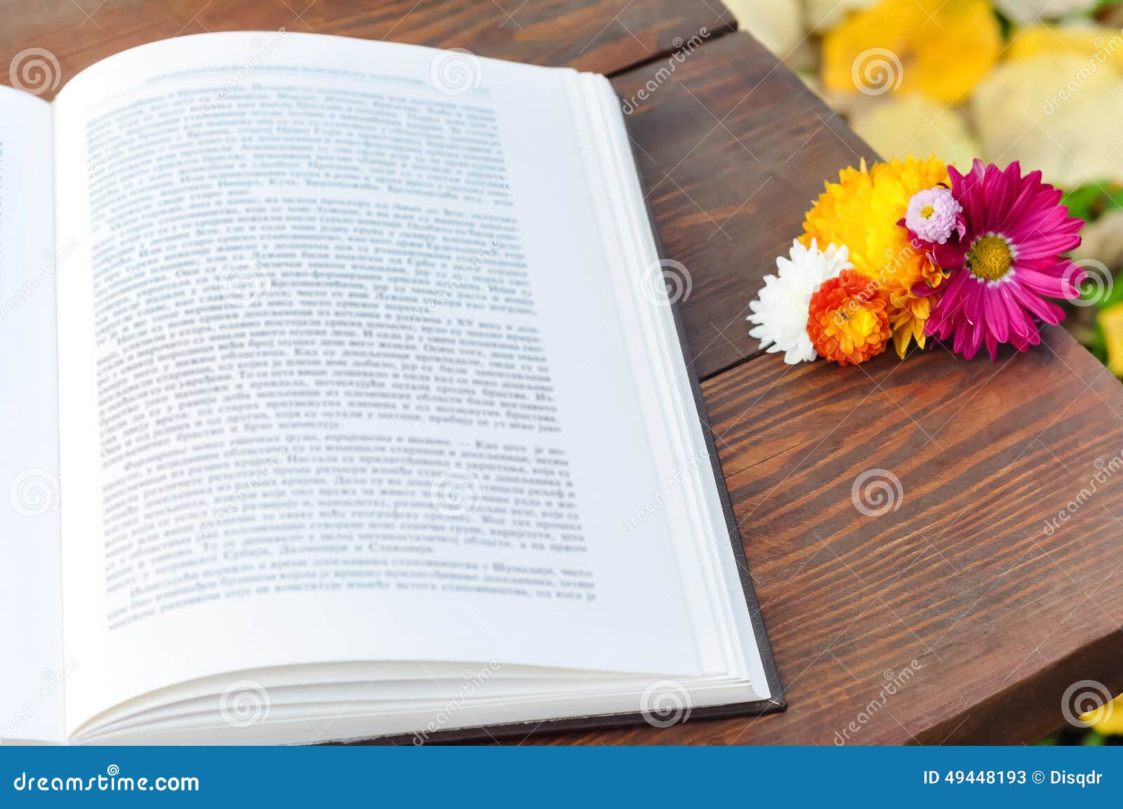 Open book and flowers stock image. Image of bunch, elegance - 49448193